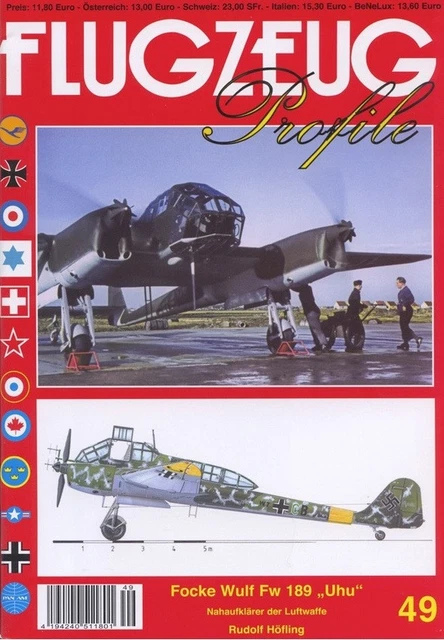 FLUGZEUG PROFILE NR. 49 Focke-Wulf Fw 189 Uhu Nahaufklärer der ...
