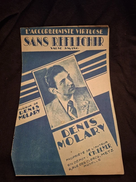 PARTITURA SENZA RIFLETTERE Denis Molary Nato Musica EUR 17,35 - PicClick IT