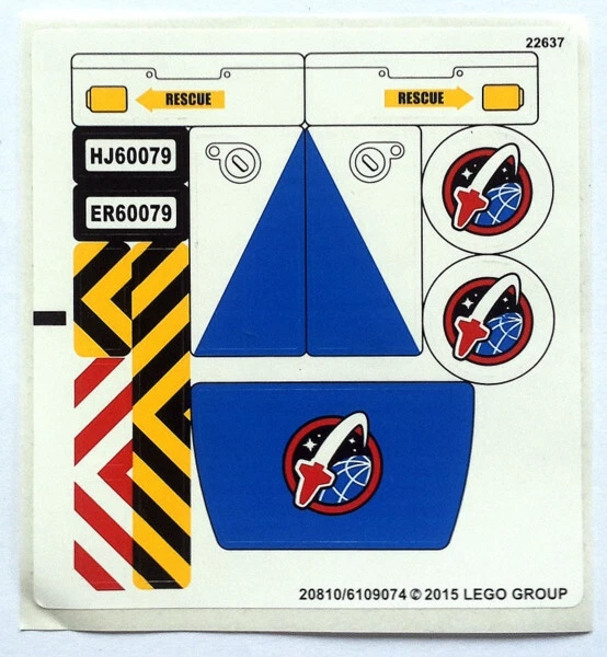 LEGO® STICKER / Aufkleber für Space Port Training Jet Transporter 60079 ...