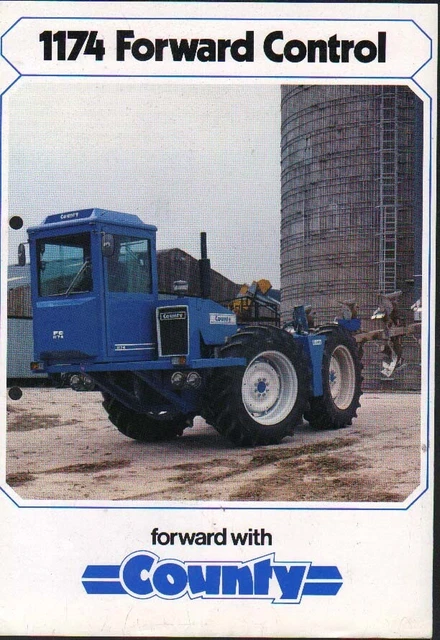 COUNTY &1174 FORWARD Control" Tractor Brochure Leaflet £8.50 - PicClick UK
