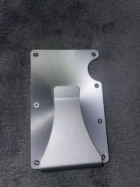 RFID CD DISK Pattern Retro Silver Cardholder Minimalist Ridge Style £9. ...