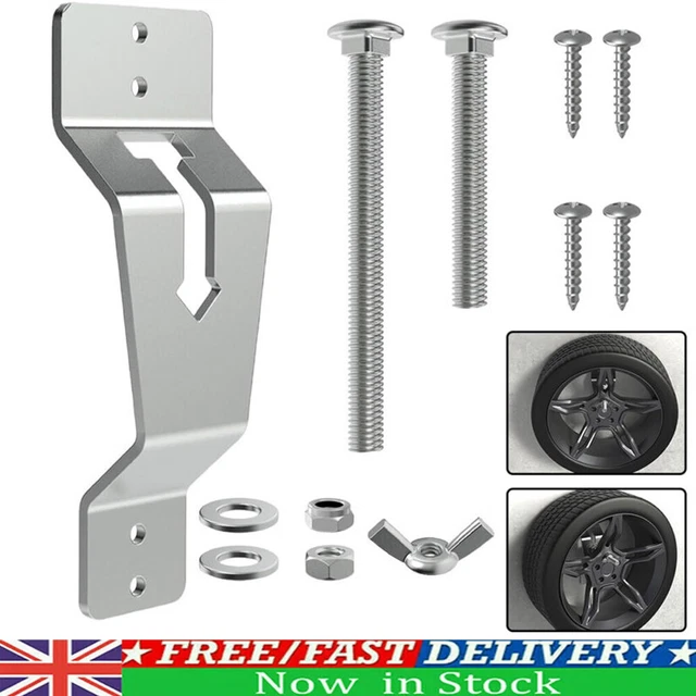 WALL-MOUNT SPARE TIRE Carrier for Enclosed Trailer Universal Wheel ...