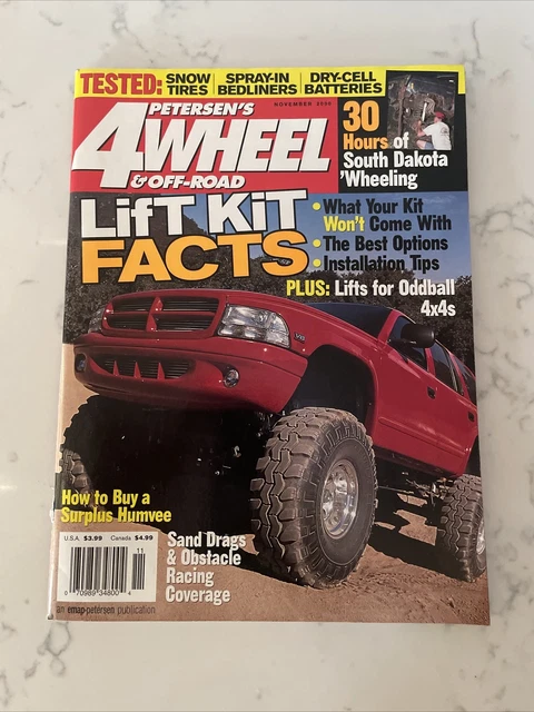 PETERSEN'S 4 WHEEL and Off-Road Magazine November 2000 / Lift Kit Facts ...