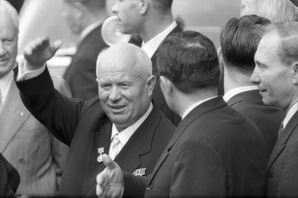 NIKITA KHRUSHCHEV 1959 following his address to the United Nations OLD ...