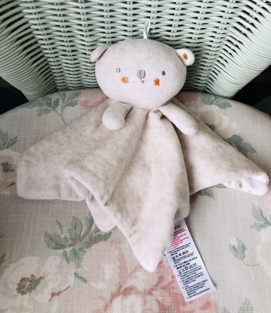 MOTHERCARE BEIGE CREAM Teddy Bear Comforter Blankie Soft Toy Doudou ...
