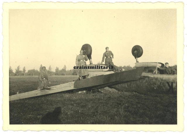 ORIG. FOTO MESSERSCHMITT Bf 110 Flugzeug Wrack MOLODETSCHNO ...