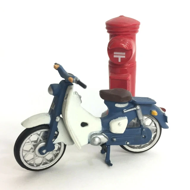 TIME SLIP GLICO Miniature Motorcycle Honda Super Cub C100 Kaiyodo Japan ...