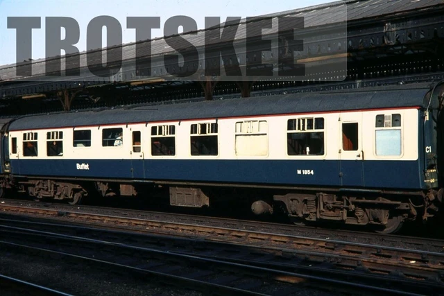 35MM SLIDE BR British Railways Carriage Buffet Coach M1854 York 1976 ...