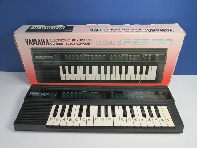 VINTAGE YAMAHA PORTASOUND KEYBOARD PSS-130 working ELECTRONIC retro ...