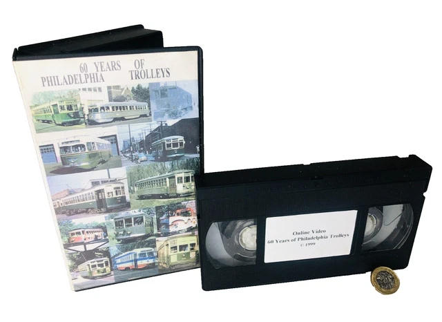 VHS VIDEO 60 Years of Philadelphia Trolley Buses Rare Vintage OLD ...