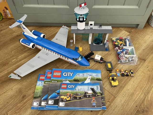 LEGO CITY 60104 Airport Passenger Terminal with Airplane Incomplete £55 ...