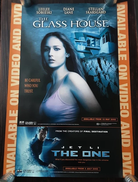 THE GLASS HOUSE + The One - Original Movie/VHS/DVD Release Poster - Jet ...