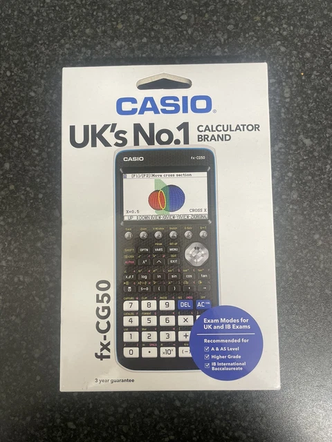 CASIO FX-CG50 3D Graph Catalogue Function Graphic Calculator - Black £ ...