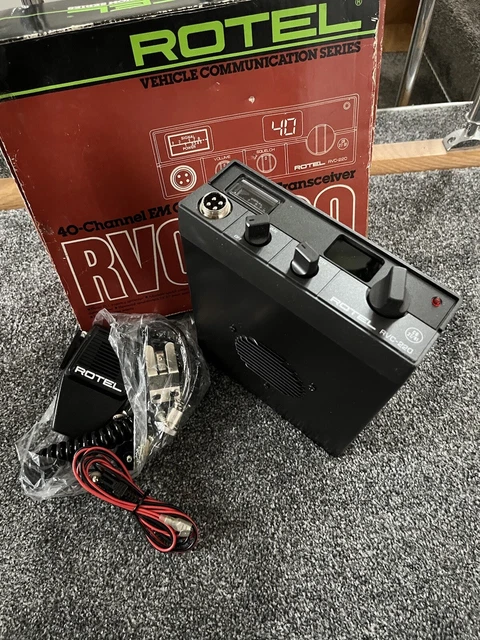 RARE VINTAGE CLASSIC Car Pickup Van Rotel RVC220 40 Channel CB radio ...