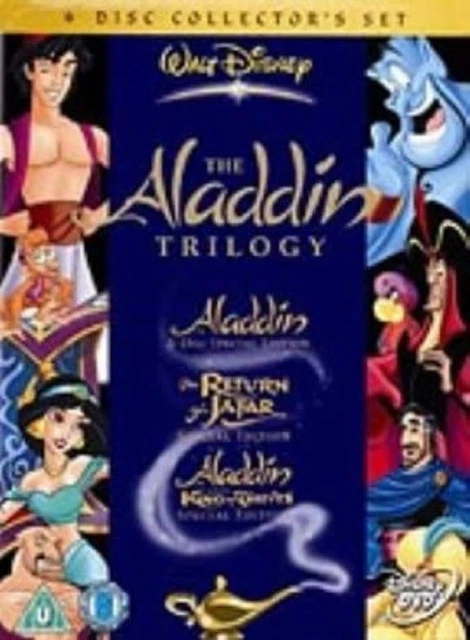 ALADDIN TRILOGY WALT Disney DVD Box Set 1 2 3 Return Jafar King Of ...