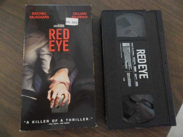 HORROR VHS THRILLER Red Eye Late Release Rachel Mcadams 2006 Wes Craven ...