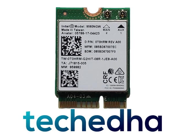 DELL LATITUDE 5400 WLAN WiFi Network Wireless Card 9560NGW 0T0HRM GRADE ...