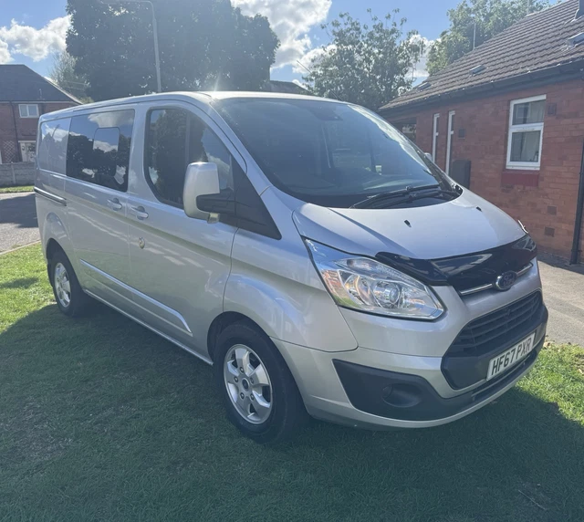 FORD TRANSIT CUSTOM Factory Crew Cab 2017 (67) 2.0 Euro 6 No Vat £4,200 ...