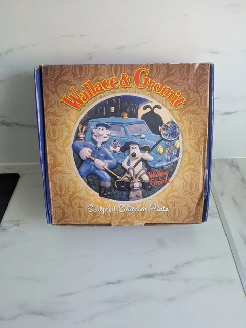 WALLACE & GROMIT Curse of the Were-Rabbit Sculpted Collector Plate ...