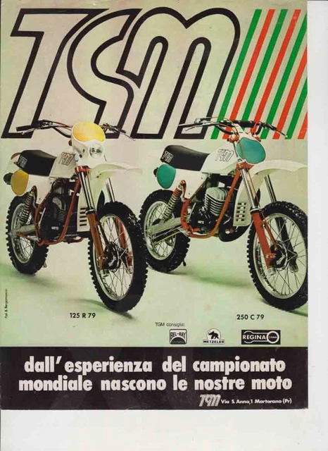 ADVERTISING PUBBLICITÀ MOTO TGM 125 250MX REGOLARITA '79-ENDURO ...