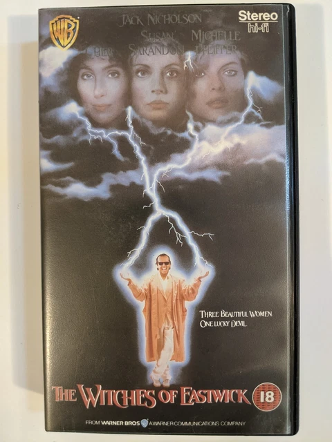 THE WITCHES OF Eastwick (VHS/SUR) Nicholson Pfeiffer Cartwright ...