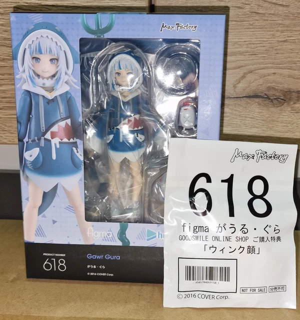OFFICIAL NEW HOLOLIVE Gawr Gura Figma #618 + BONUS Figure Max Factory £ ...