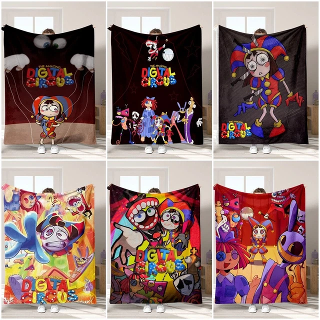 THE AMAZING DIGITAL Circus Blanket Jax Pomni Flannel Blanket Blanket ...