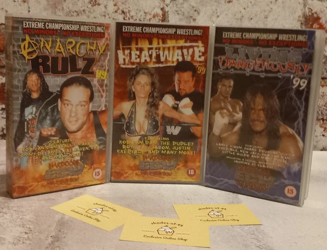 EXTREME CHAMPIONSHIP WRESTLING ECW VHS Video Bundle £12.99 - PicClick UK
