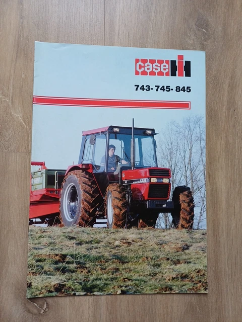 BROCHURE TRACTEUR CASE Ih International 743-745-845 Prospekt Traktor ...