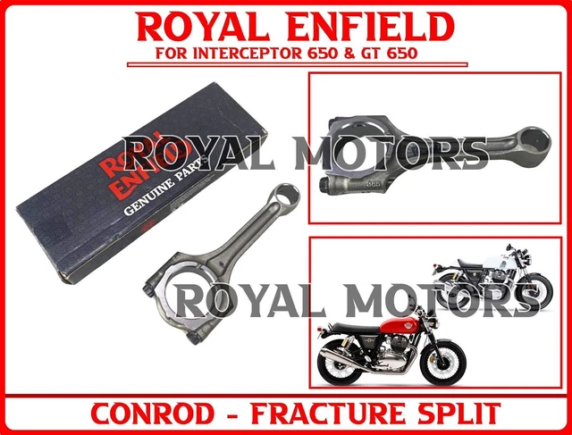 100% GENUINE ROYAL Enfield CONROD - FRACTURE SPLIT For Interceptor 650 ...