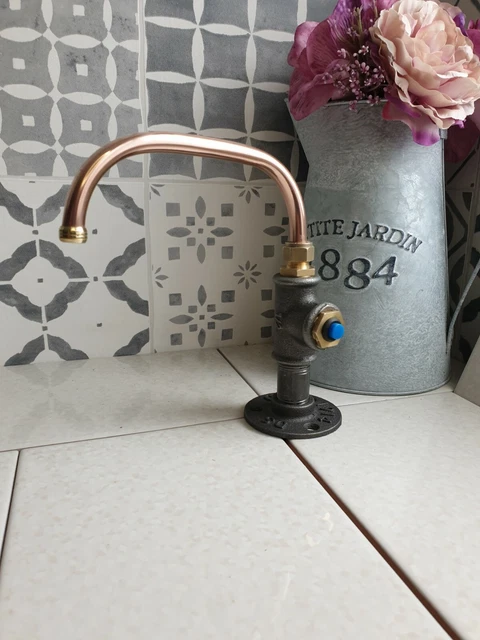 DURHAM CAMPER VAN Copper tap 12v Square Top Cast Iron And Copper 10mm ...