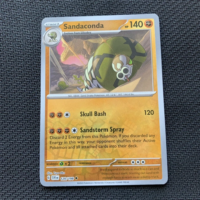 SANDACONDA 120/198 REVERSE Holo Pokemon TCG: Scarlet & Violet Near Mint ...