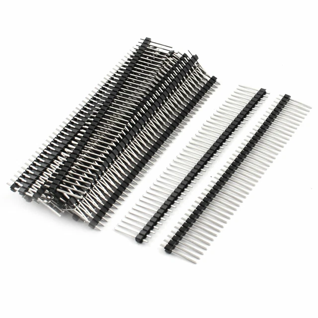 17MM 40PIN SINGLE Rows Straight Pin Header Connector Strip 20 Pcs $15. ...