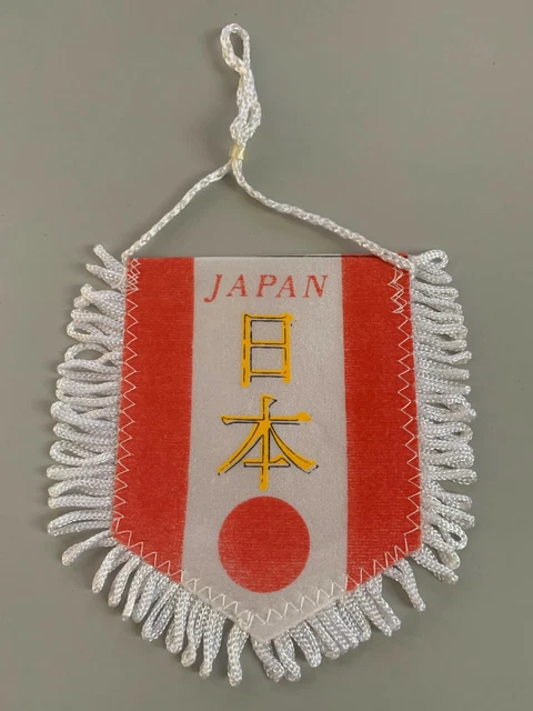 JAPAN FANION VINTAGE blason banderin pennant drapeau pays football ...