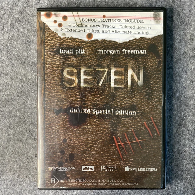 SEVEN (DVD 1995) Reg. 4 VGC Brad Pitt Morgan Freeman Kevin Spacey $8.79 ...