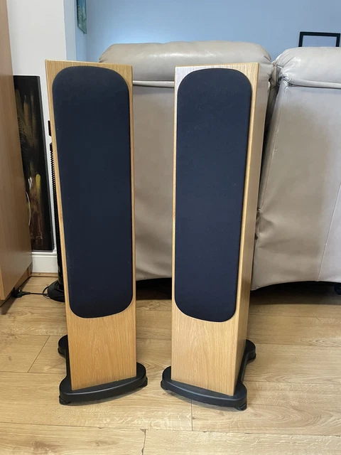 KEF REFERENCE MODEL 103/4 Floorstanding Speakers.Light Oak. £250.00 ...