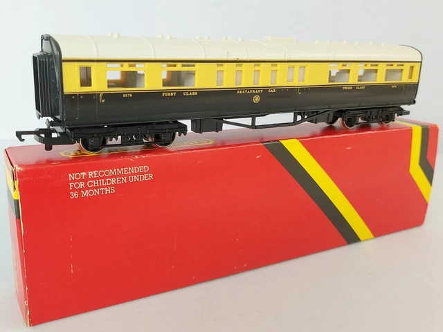 OO GAUGE HORNBY R.458 G.W.R. Restaurant Car / Coach 9578 - Superb boxed ...