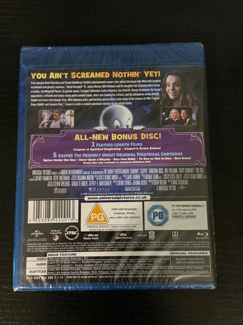 CASPER BLU-RAY (2020)25TH Anniversary Edition Blu-ray & DVD Excellent ...