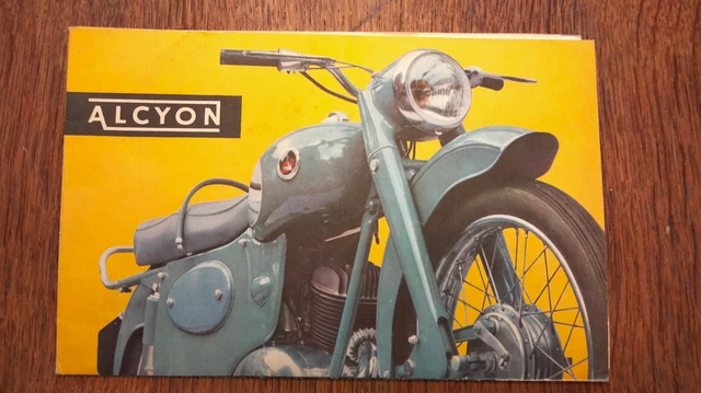OLD 1956 MOTORCYCLE ALCYON Cycles Advertising Catalog Pamphlet New Bike ...