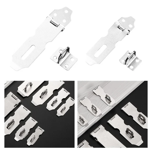 STAINLESS-STEEL DOOR BOLTS Latches Home Drawer Anti-Theft Lock Cabinet ...