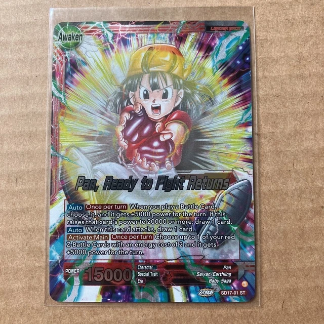 DRAGON BALL SUPER Card Game Language Version BT18 UC Pan Ready to Fight ...