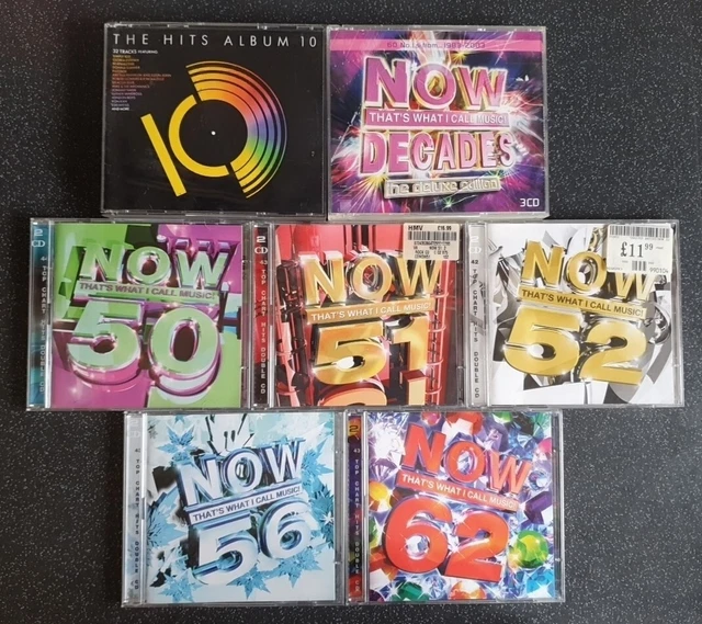 15 CD NOW Thats What I Call Music Decades 50 51 52 56 62 & Hits Album ...