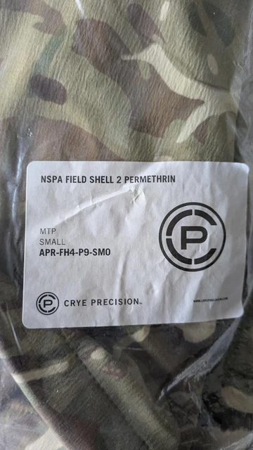 CRYE PRECISION NSPA Field Shell 2 Permethrin MTP Camo Small UKSF £125. ...