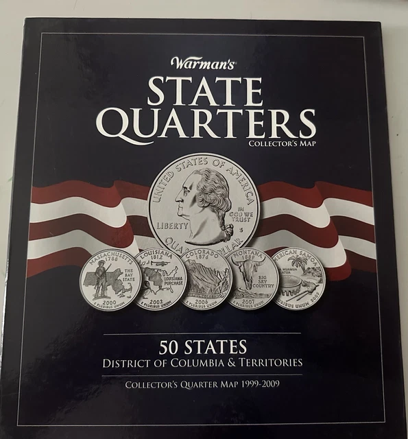 WARMAN'S STATE QUARTER Collector's Map: 1999-2009 Book £29.41 - PicClick UK
