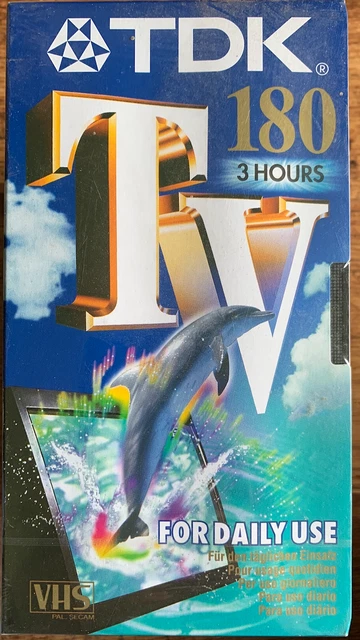 VHS TDK E180 Pal/Secam Vierge Vidéo Cassette Neuf en Boîte EUR 9,61 - PicClick DE