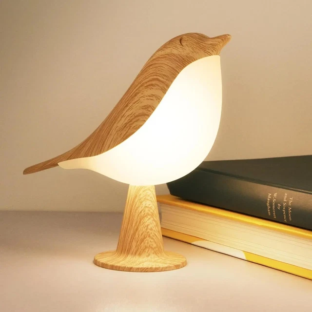 LED TOUCH CONTROL Bird Lamp 3 Level Dimmable USB Rechargeable Night ...