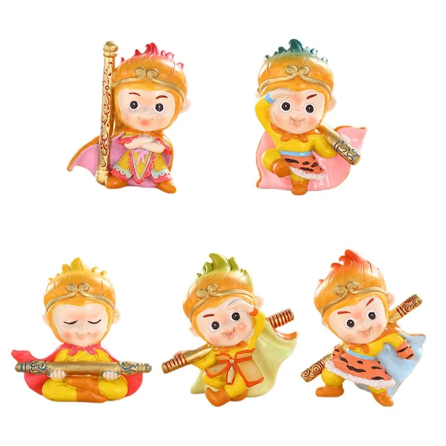 STATUE DE SINGE de dessin animé Sculpture de singe Figurine miniature ...