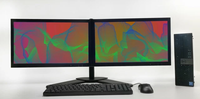 DUAL MONITOR SETUP Bundle Dell PC 8th Gen i5 16-32GB Ram M.2 SSD ...