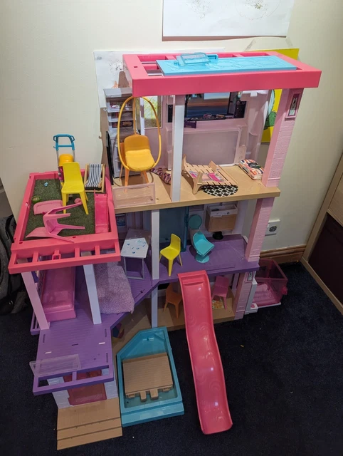 MATTEL BARBIE DREAMHOUSE Dollhouse Playset (GNH53) + Camper £58.42 ...