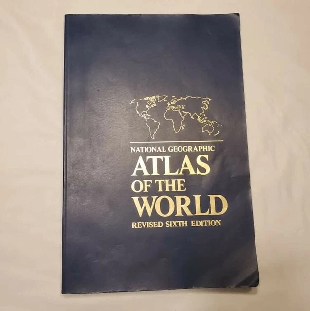NATIONAL GEOGRAPHIC ATLAS of the World Revised 6th Edition Softcover ...